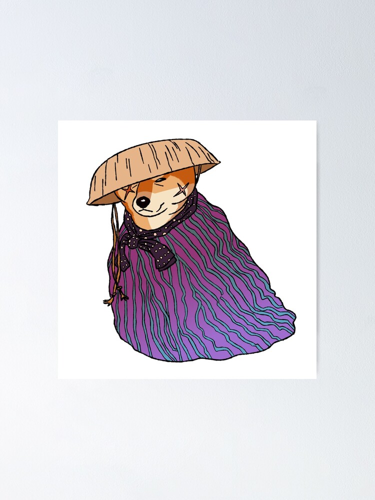 "Samurai doggo design" Poster by Gabotto | Redbubble