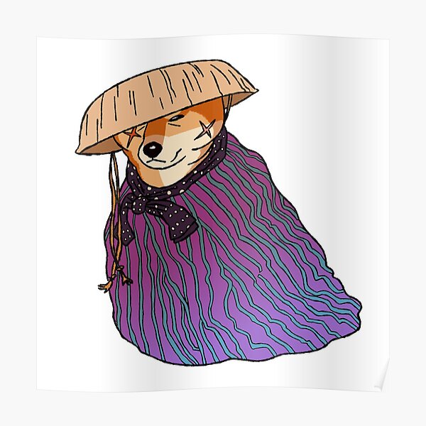 "Samurai doggo design" Poster by Gabotto | Redbubble