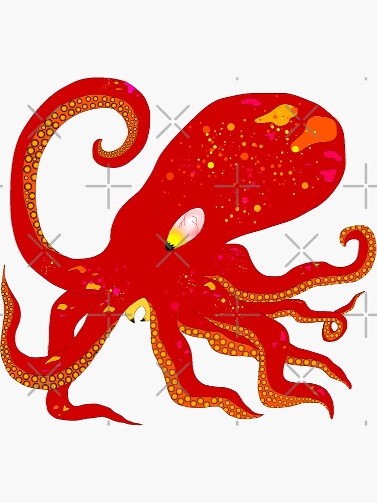 "Red boi" Sticker by Alliecat55 | Redbubble