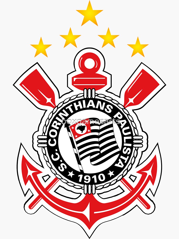 "Corinthians Soccer" Sticker for Sale by boxgamesarts | Redbubble