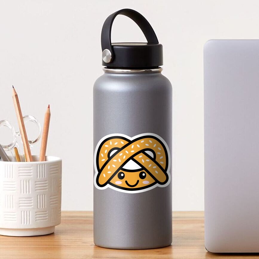 "Cute Kawaii Pretzel Sticker" Sticker for Sale by DetourShirts | Redbubble