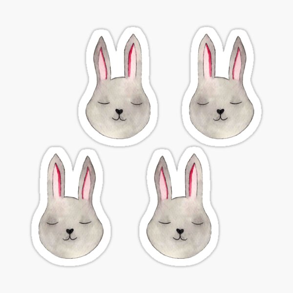 "Bunnies bunny adorable cute little bunny rabbit pet" Sticker for Sale ...