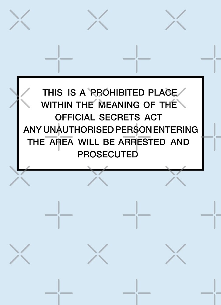 "Prohibited Place" by ChrisOrton | Redbubble