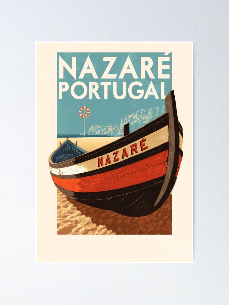 "Travel Posters - Nazare" Poster for Sale by ruiricardo | Redbubble