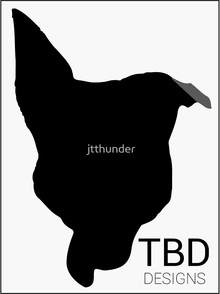 "Tiny Big Dog Designs Boxed Logo" Sticker by jtthunder | Redbubble