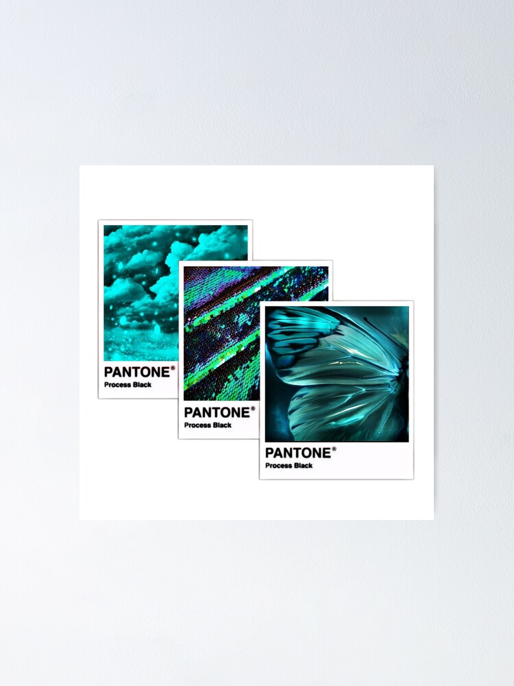 "Pantone Turquoise" Poster for Sale by caraxobert | Redbubble
