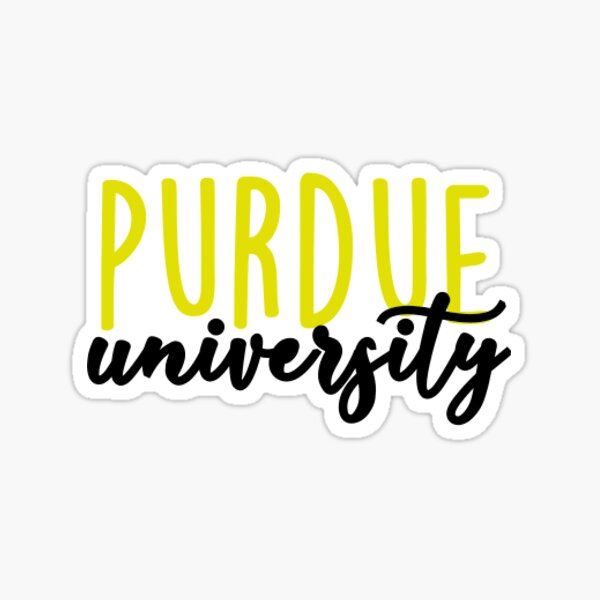 "Purdue" Sticker for Sale by ehelmich | Redbubble