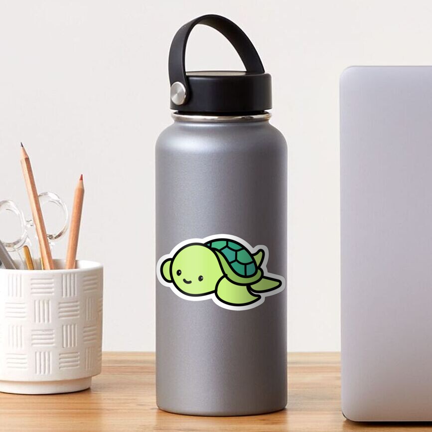 "Cute Turtle Illustration" Sticker for Sale by cobyc10916 | Redbubble