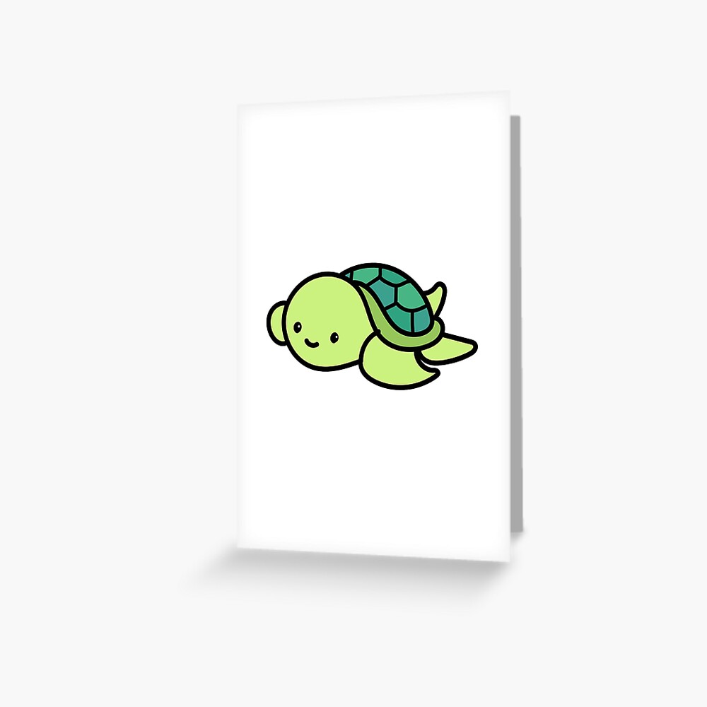 "Cute Turtle Illustration" Greeting Card for Sale by cobyc10916 | Redbubble