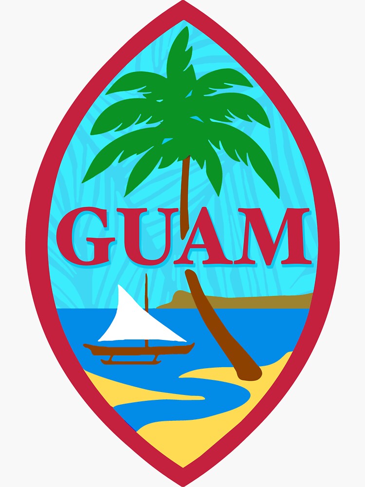 "GUAM Shield Sticker" Sticker for Sale by TheLocalFabric | Redbubble