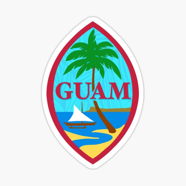 "GUAM Shield Sticker" Sticker for Sale by TheLocalFabric | Redbubble