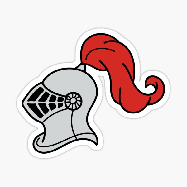 "Knight Helmet Illustration" Sticker for Sale by cobyc10916 | Redbubble