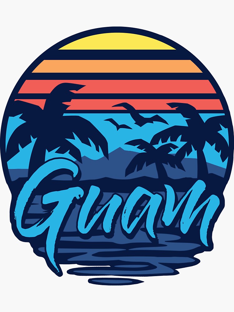 "GUAM Sunset Sticker" Sticker by TheLocalFabric | Redbubble