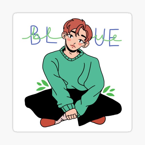 "onew blue" Sticker for Sale by roseyrayna | Redbubble