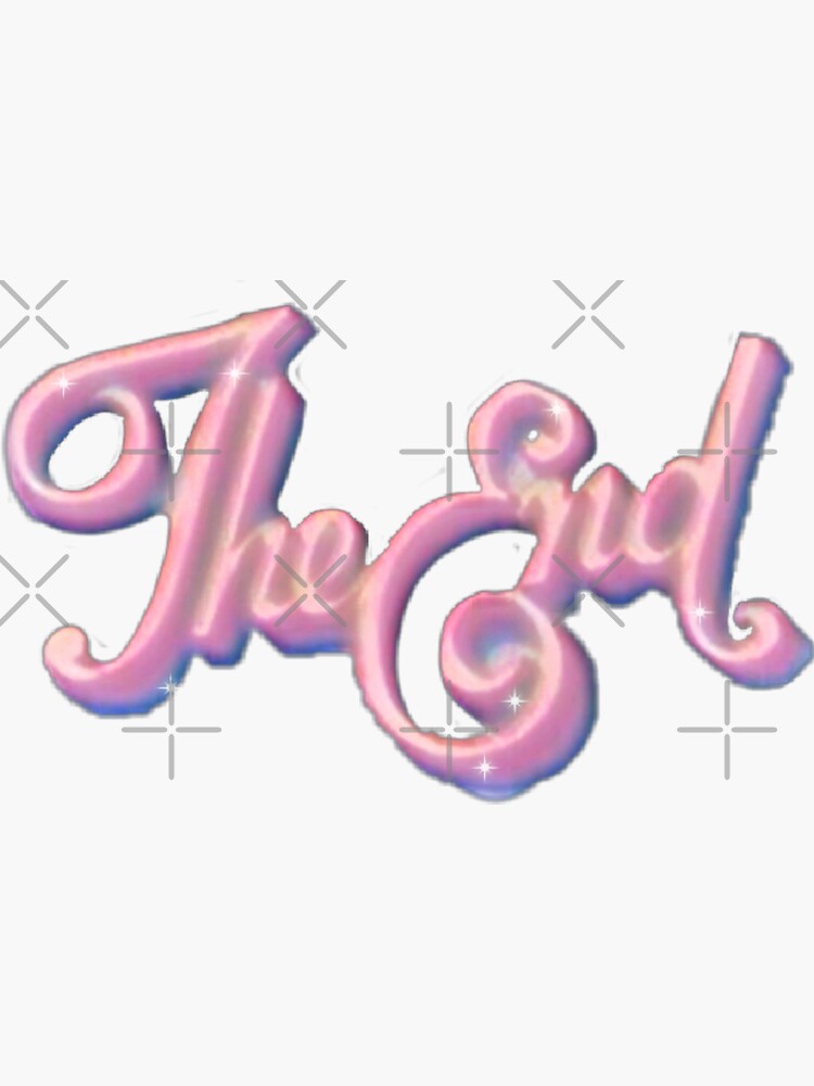 "The end" Sticker by aestheticjas | Redbubble