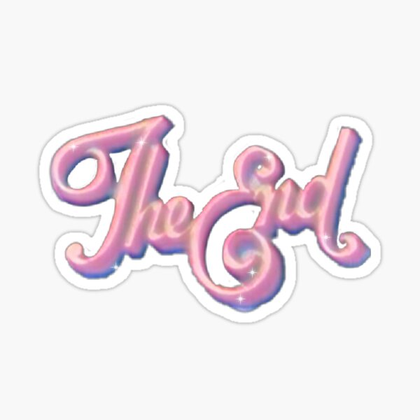 "The end" Sticker by aestheticjas | Redbubble