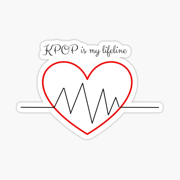 "Kpop Lifeline" Sticker for Sale by KDG-Designs | Redbubble