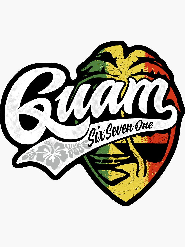 "GUAM 671 Islander Pride Sticker" Sticker by TheLocalFabric | Redbubble