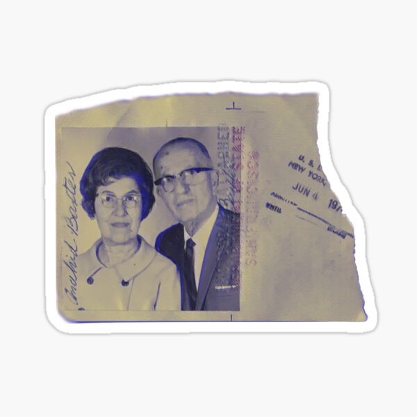 ""Official Document Couple" (color) " Sticker for Sale by hey-russell ...