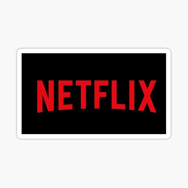"an official logo of netflix" Sticker by helpmesavemoney | Redbubble