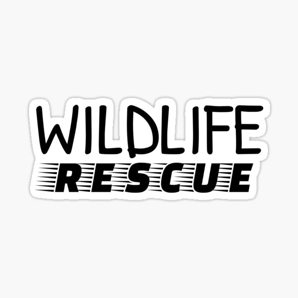 "Wildlife rescue" Sticker for Sale by boohenterprise | Redbubble