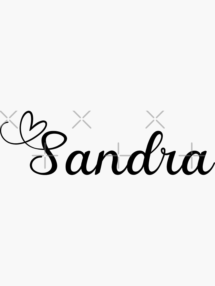 "Sandra Personalized Girl Name - Custom Name" Sticker for Sale by ...