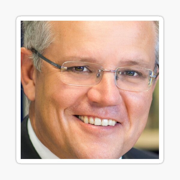 "Scomo" Sticker by SirNevermind | Redbubble