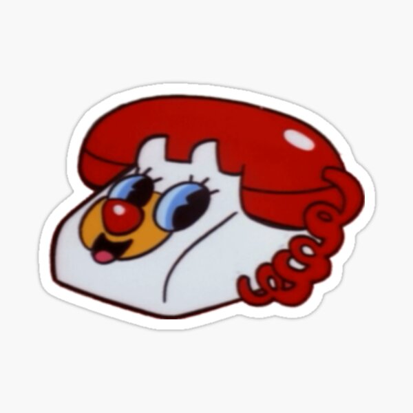 "Happy telephone " Sticker for Sale by aestheticjas | Redbubble