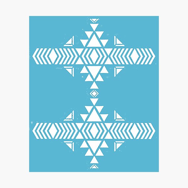 Teal Aztec Photographic Prints | Redbubble
