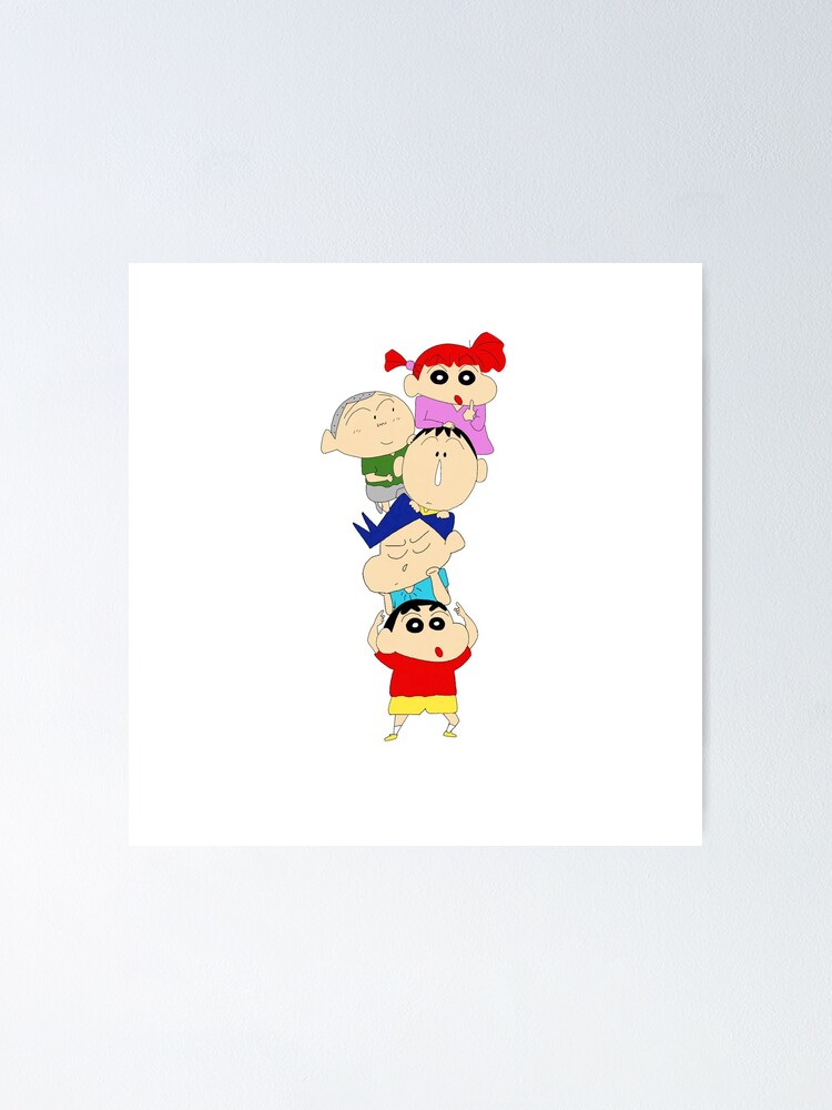 "Shin Chan friends" Poster by Amparo-fdez | Redbubble