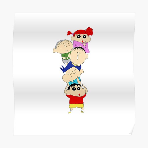 "Shin Chan friends" Poster by Amparo-fdez | Redbubble