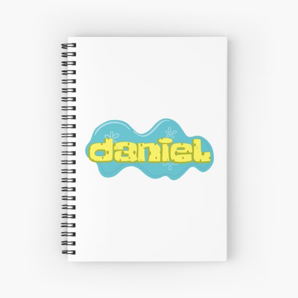 Cuaderno de espiral «Boy Name Daniel en Bob Esponja Estilo de dibujos ...