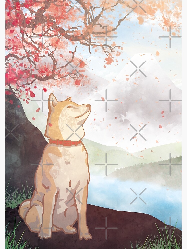 "Shiba Inu" Art Print by blickwandler | Redbubble
