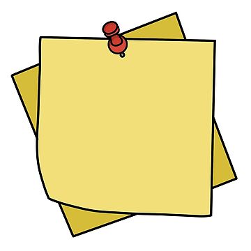 "Yellow Sticky Post It Note Sticker " Sticker for Sale by Meadee ...