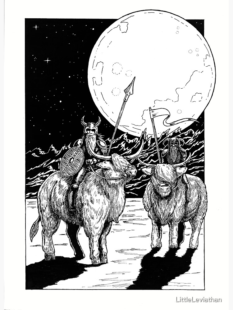 "Battle Cattle" Sticker by LittleLeviathan | Redbubble