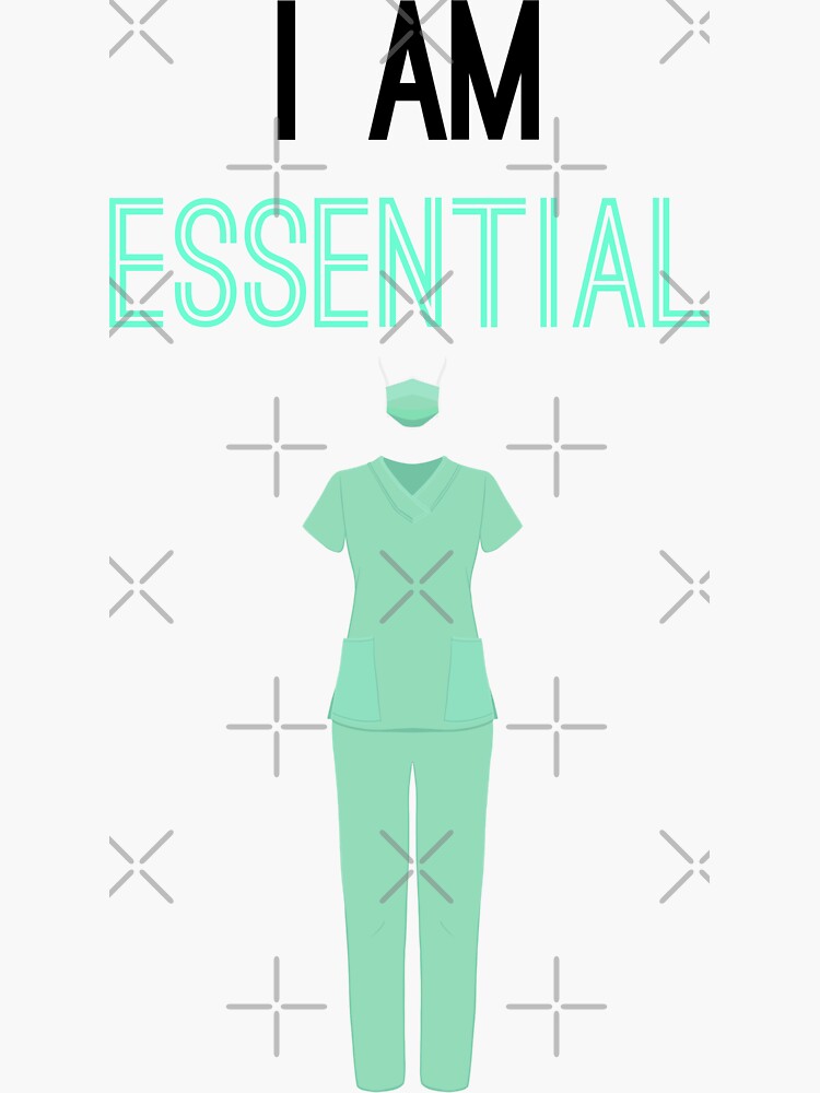 "I am Essential" Sticker for Sale by Lindsey23art | Redbubble