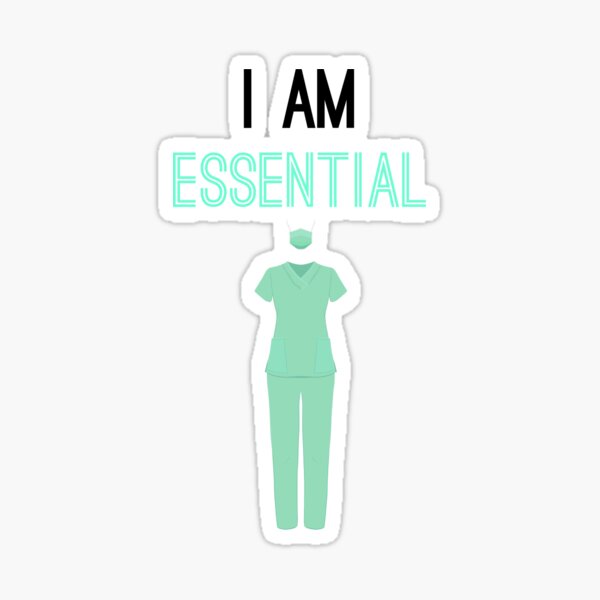 "I am Essential" Sticker for Sale by Lindsey23art | Redbubble