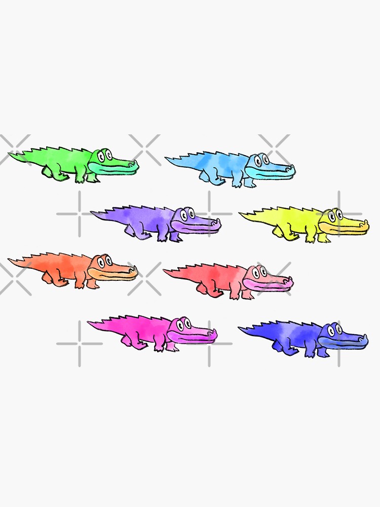 "gizzard gators" Sticker for Sale by AnnieGarbs | Redbubble