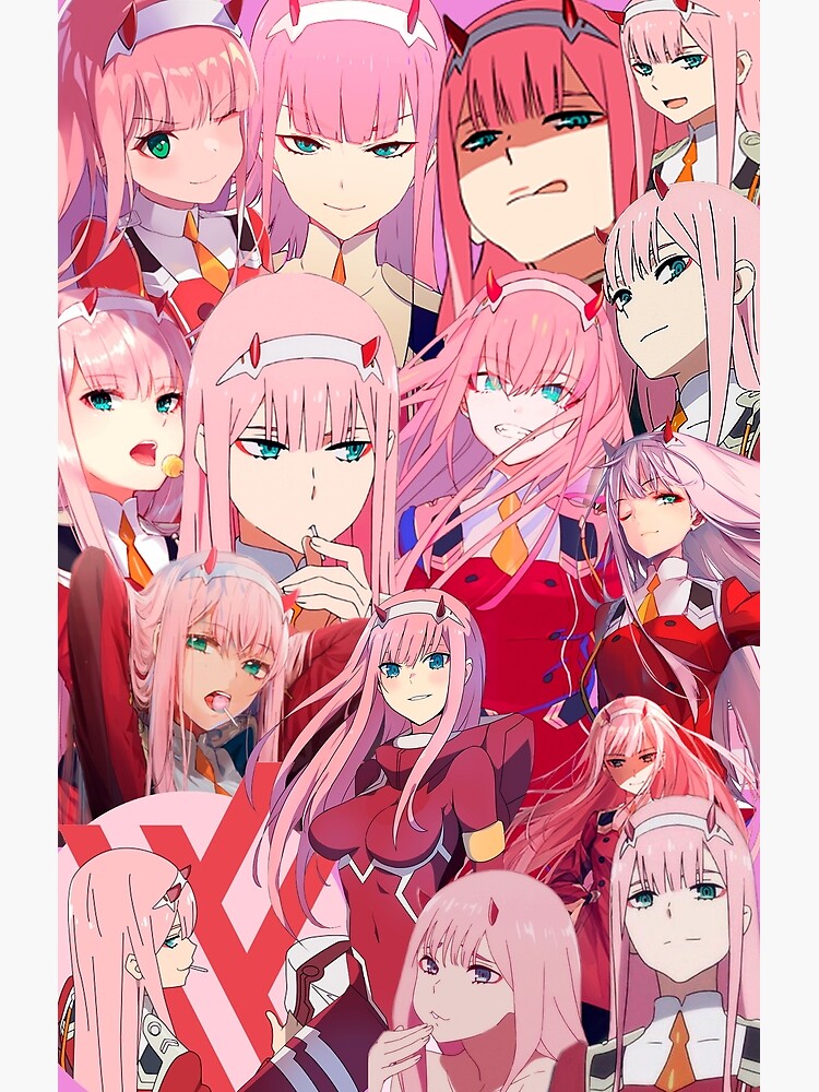 "Zero Two collage" Poster for Sale by cowination | Redbubble