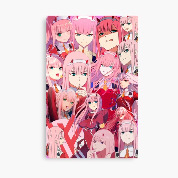 "Zero Two collage" Canvas Print by cowination | Redbubble