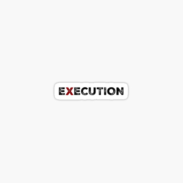 "BE/AST Execution" Sticker for Sale by NCisHome | Redbubble
