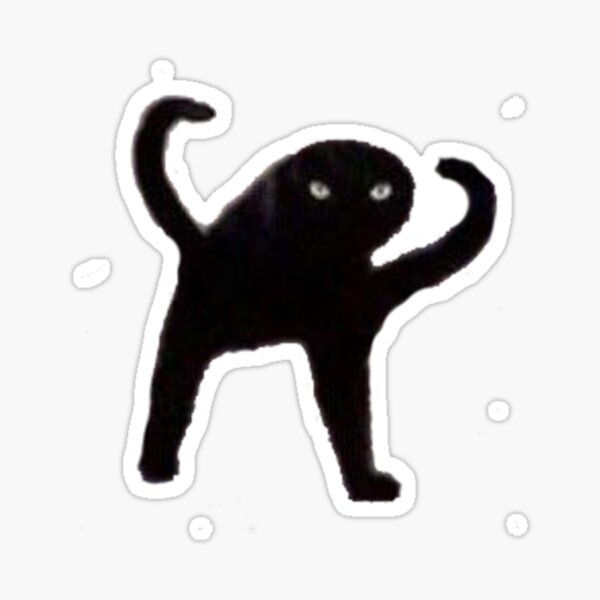 "cursed cat meme" Sticker by matt329 | Redbubble