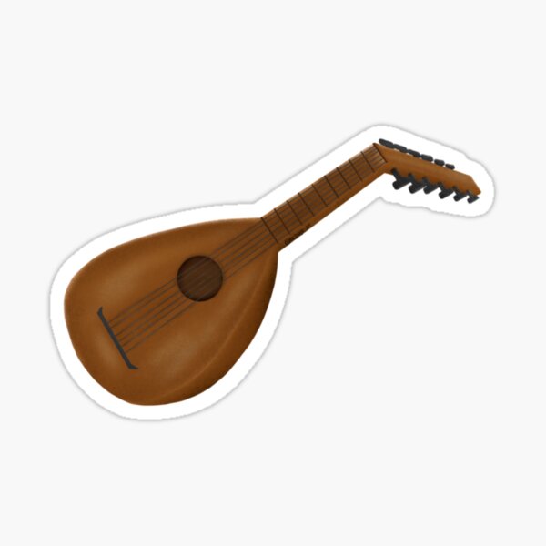 "Lute" Sticker for Sale by NaybeNay | Redbubble