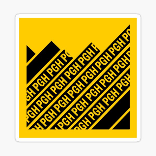 "Pittsburgh PGH Design" Sticker for Sale by nicksantoro123 | Redbubble