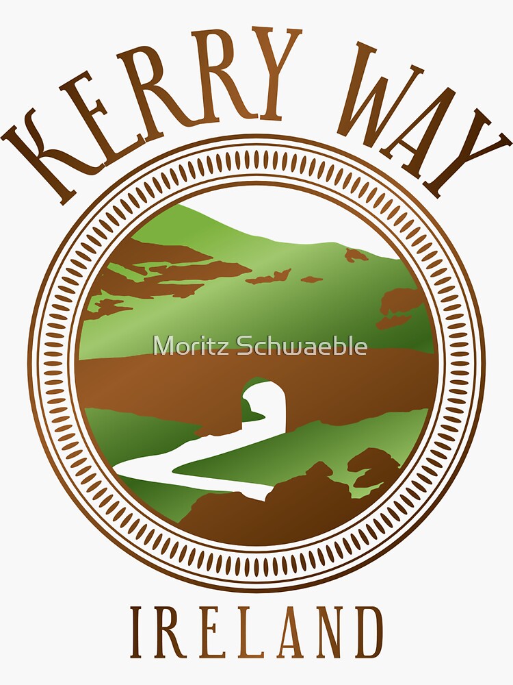 "Kerry Way – Ireland" Sticker by moritzschwaeble | Redbubble