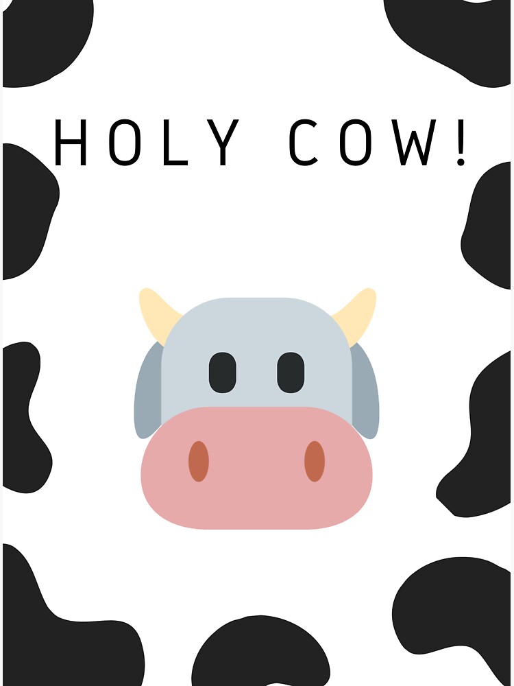 "Holy cow" Sticker by Francesca2101 | Redbubble
