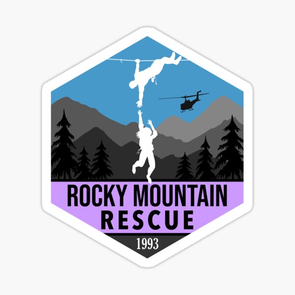 "Rocky Mountain Rescue" Sticker by MostlyMagnum | Redbubble