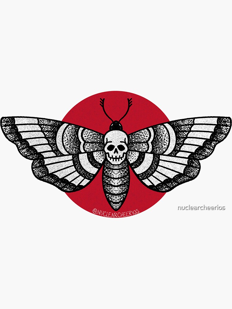 "Mothica Deathicus" Sticker for Sale by nuclearcheerios | Redbubble