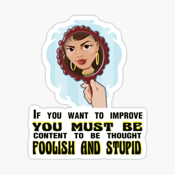 "foolish and stupid " Sticker for Sale by Abohili | Redbubble