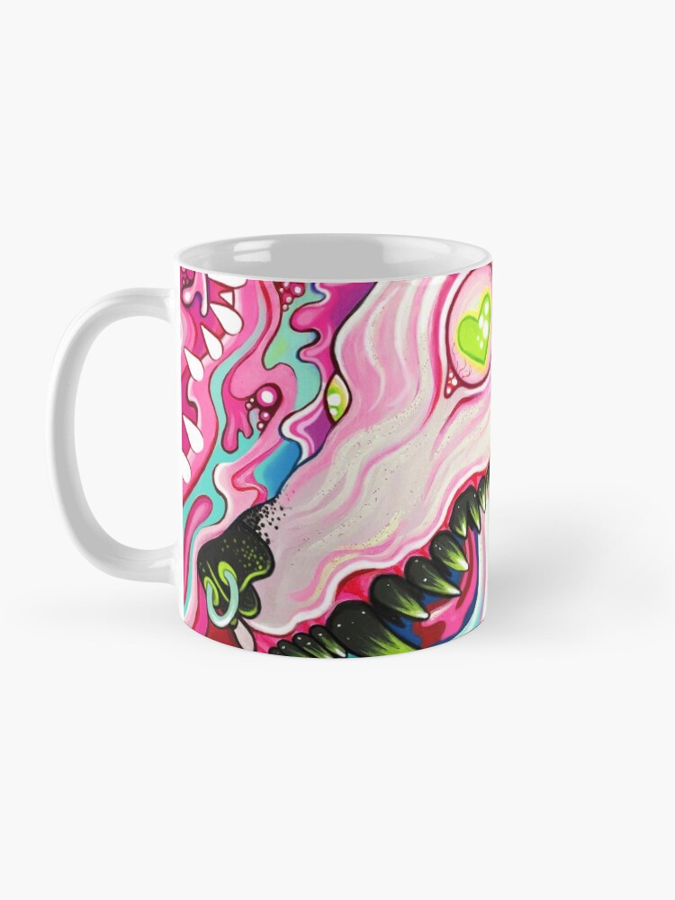 " und viel Glitzer !! Originalgemälde von Bethany Dobson" Kaffeebecher ...